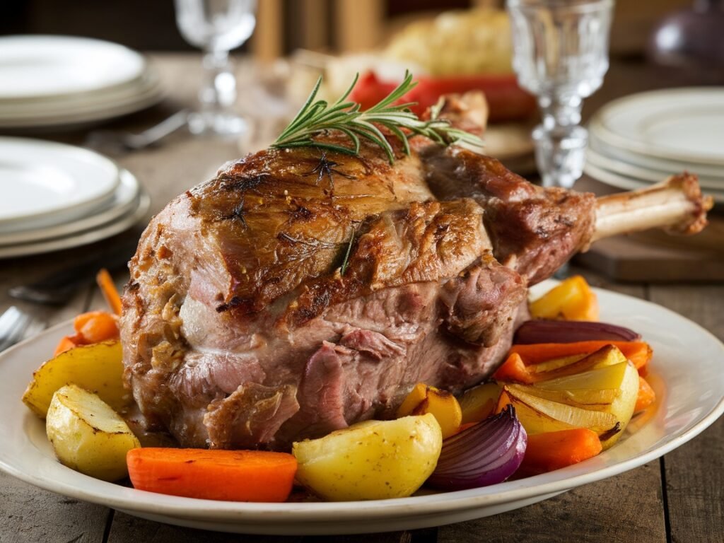 Perfectly Slow Roasted Leg of Lamb Recipe - UK Cooking Recipes